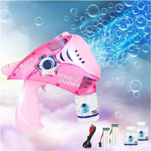 Toys | Space Bubble Gun Automatic Bubble Machine 1000 Bubbles In 1 ...